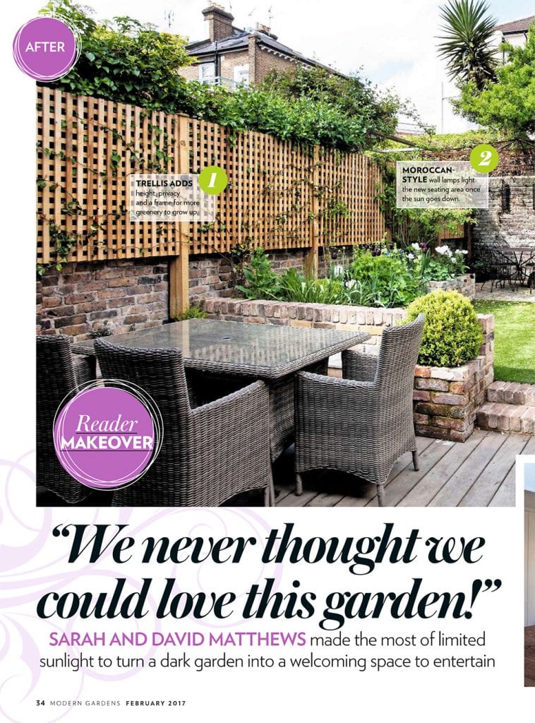 Article of our garden in Modern Gardens Magazine - Living Colour Gardens